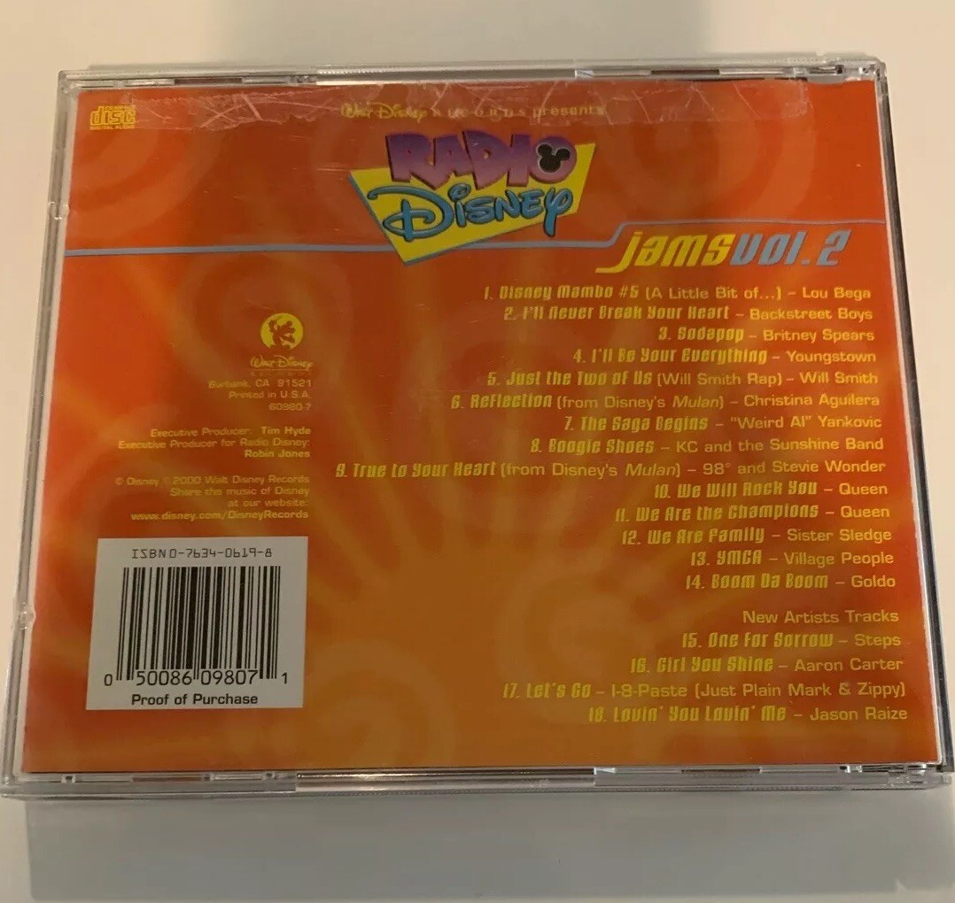 Radio Disney: Kid Jams, Vol. 2 by Disney (CD, Feb-2000, Disney ...