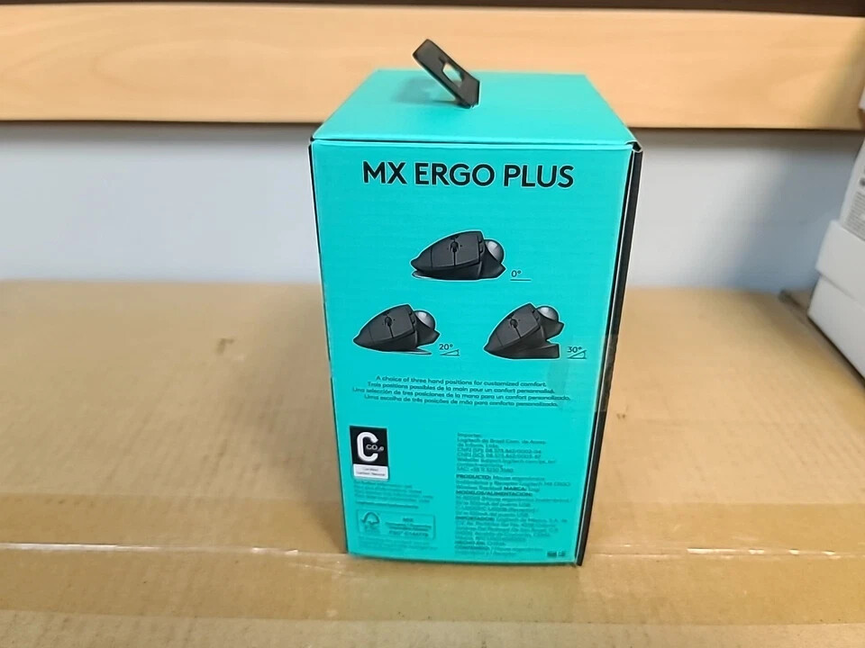 Logitech MX ERGO Plus Advanced Wireless Trackball Mouse 910-005178 ...