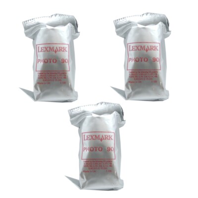 3x Original Lexmark Ink Cartridge 90 for Colorjetprinter 3200 5000 5700 ...