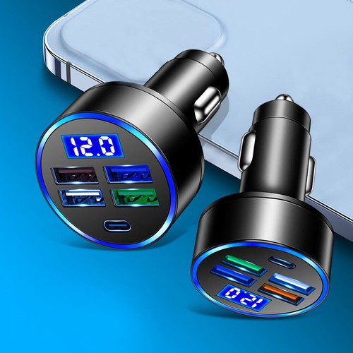 Fast Charging 4 Ports USB Car Charge PD charger Mobile Phone Charger ...