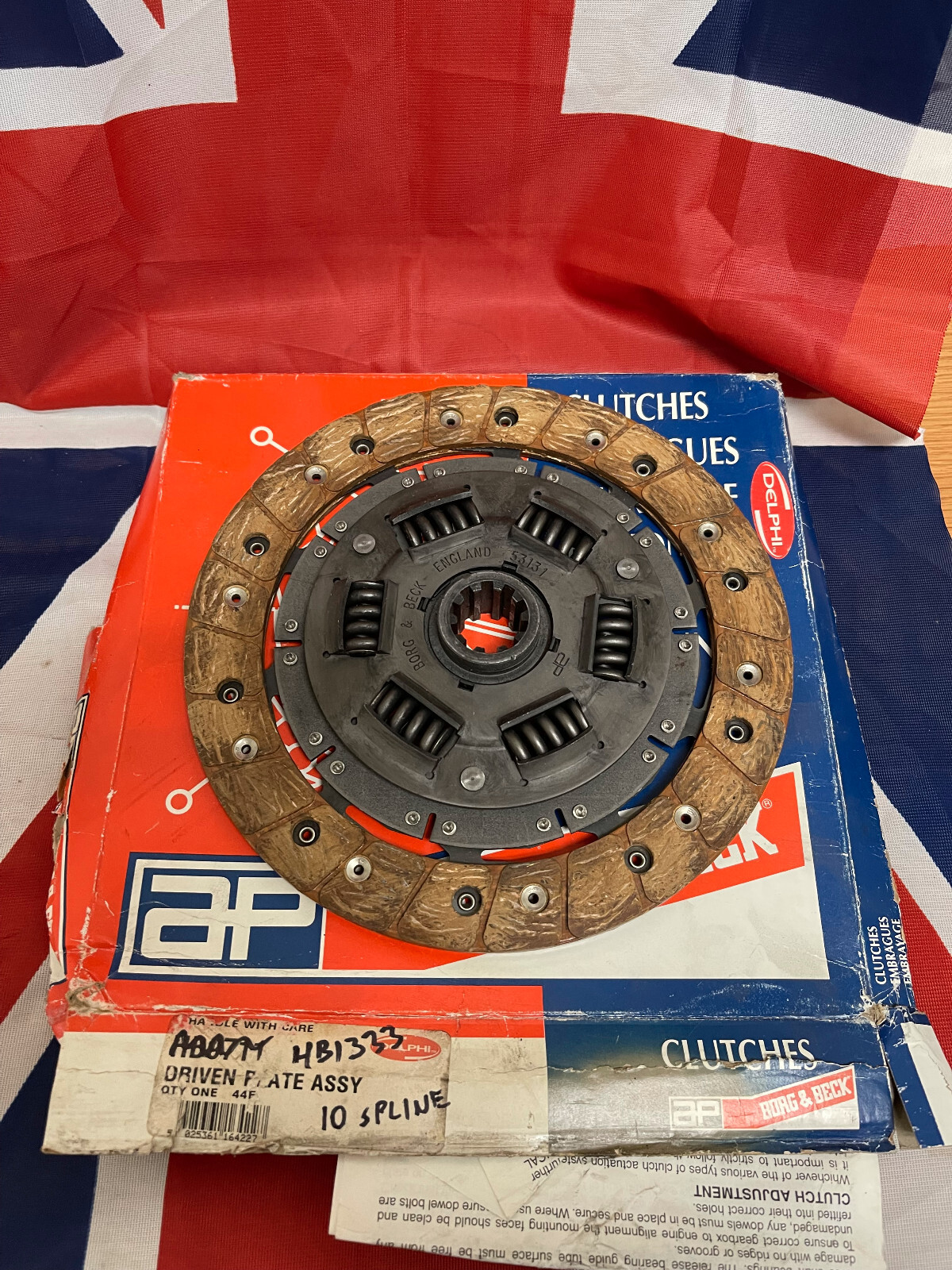 HB1333 Borg & Beck Clutch Plate Fits VAUXHALL Victor FB 1600cc 1963 ...