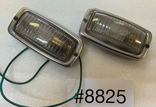 2 Wipac Side Marker Signal Lights Glass Lenses Bezels Housings S172 SAE ...