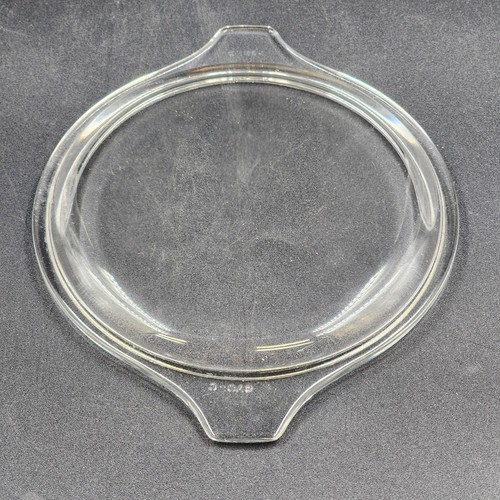 Pyrex 470-C Clear Glass Dish Lid Cover for Round Casserole 8" x 6.25 ...