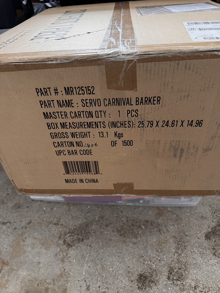 u8 Halloween Animatronic 6' Servo Carnival Barker DIGIEYES Prop ...