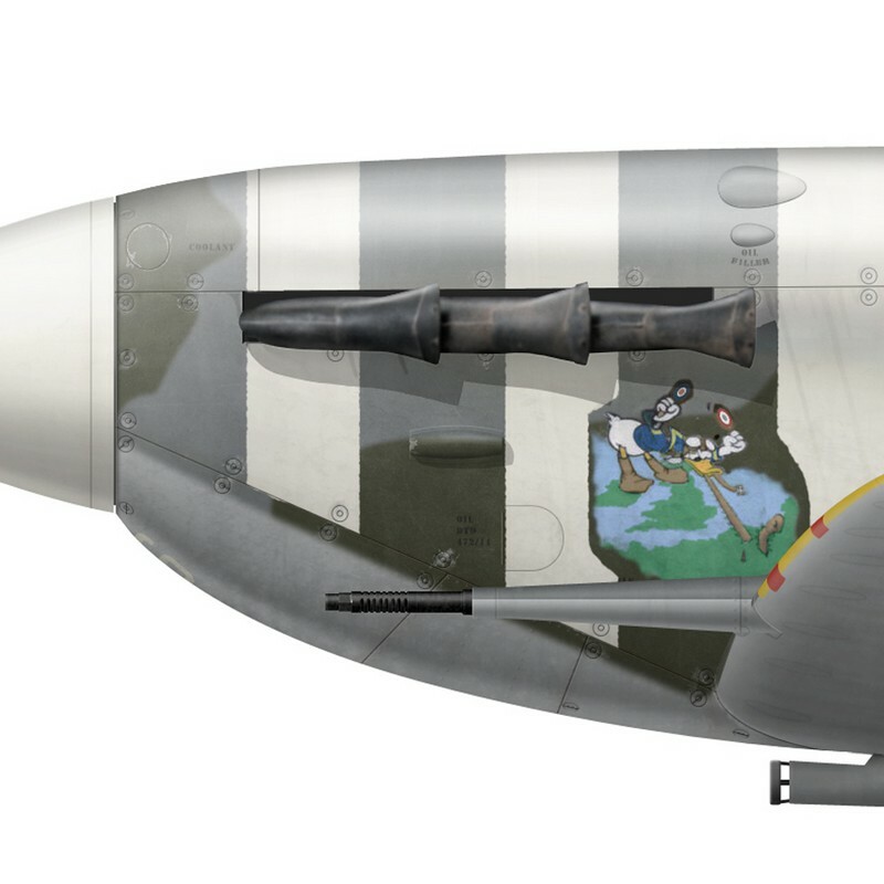 Print Spitfire Mk Vb, Bernard Dupérier, FAFL, Royal Air Force (par G ...