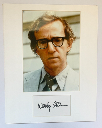 Woody Allen-Affixed Signature w/ Photograph (See Description & Photos ...