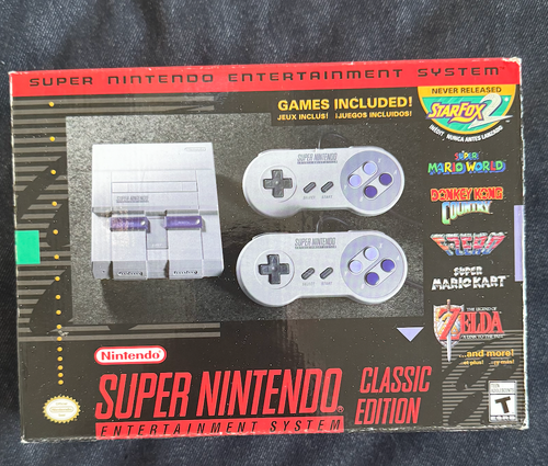 Unopened Nintendo Super NES Classic Edition Gaming Console - Grey ...
