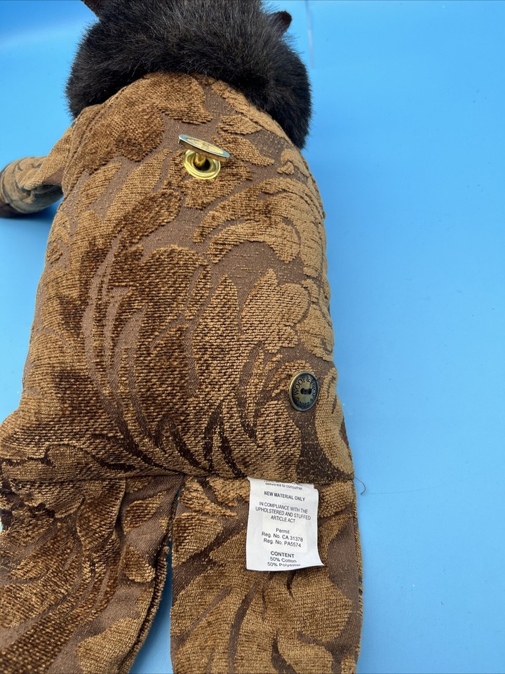 Woof & Poof Plush Reindeer Brown Brocade 2002 Musical Winter Wonderland ...