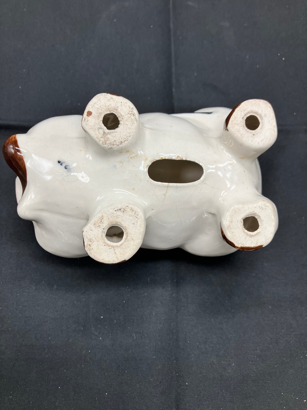 Pig - Vintage Piggy Bank w/Pipe, Hand Painted, Japan | eBay