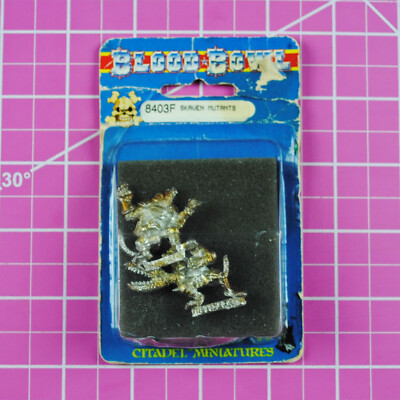 CLASSIC Blood Bowl Skaven Mutants NIB Metal, Rare OOP Games Workshop ...
