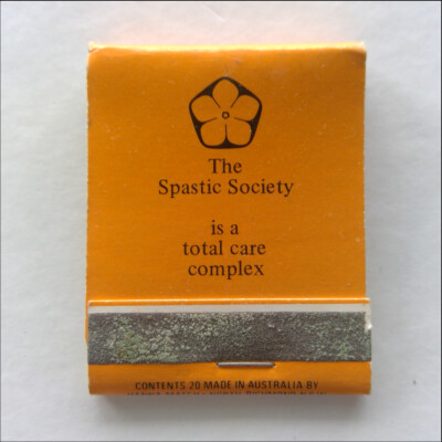 The Spastic Society is a total care complex Orange Matchbook (MK65) | eBay