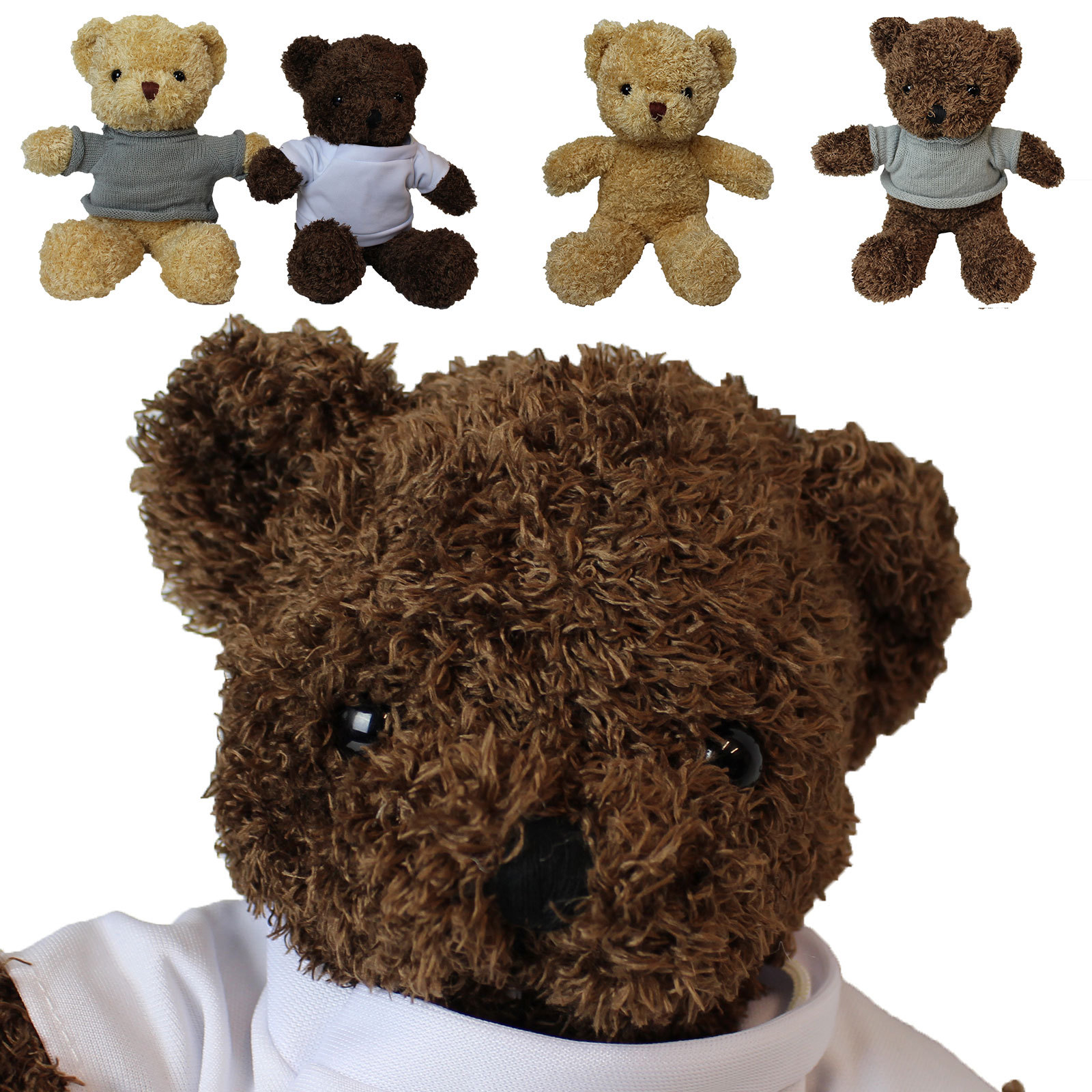Personalised Soft Brown Teddy Bear custom bears baby newborn teddies ...