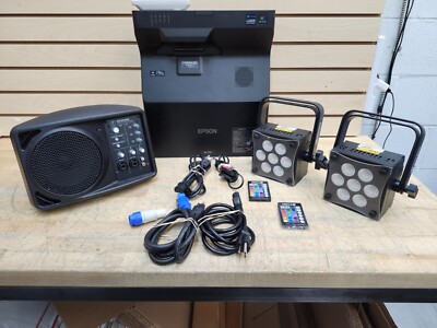 Epson PowerLite EB-775F LCD Projector W/2X LIGHTS & Travel Case *127hr ...