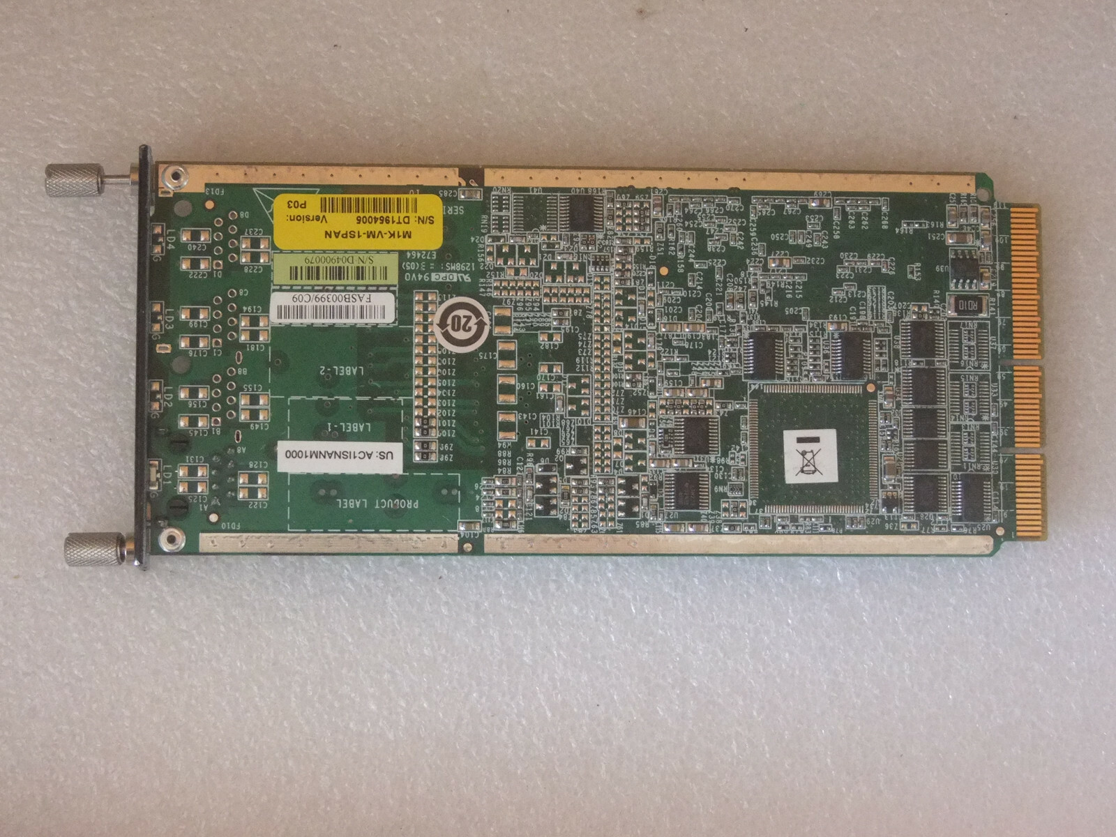 AudioCodes M1KB M1K-VM-1span P03 FASB0039 E1 T1 module trunks for ...