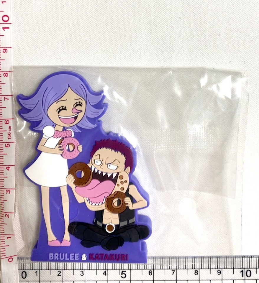 One Piece Brulee & Katakuri Rubber Stand Charm Bandai Namco Unopened 26 ...