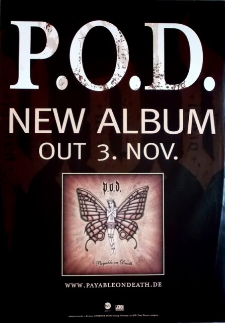 P.O.D. - POD - 2003 - Promotion - Plakat - Payable on Death - Poster | eBay