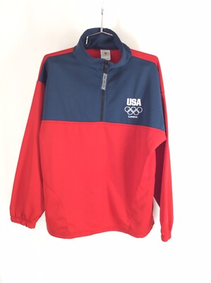 USA Olympic Committee Pullover Jacket Team USA Men L London Olympics ...