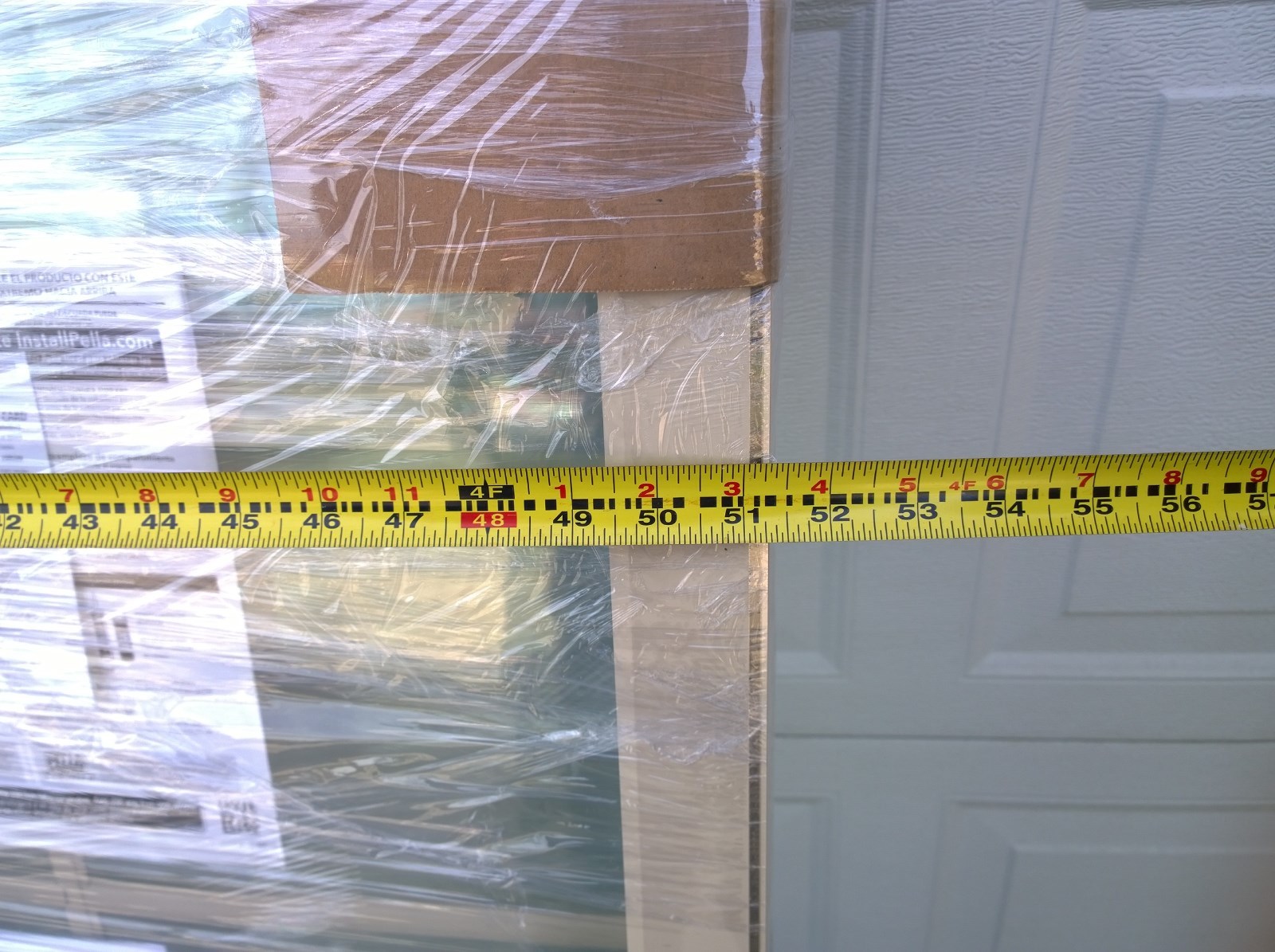 NEW: Premium PELLA Almond-Color Vinyl Semi-SLIDER Home WINDOW (52" W x ...