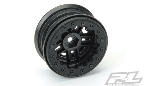 PROLINE FAULTLINE 2.2 BLACK/BLACK BEAD-LOC 10 SPOKE WHEELS 2PCS ...