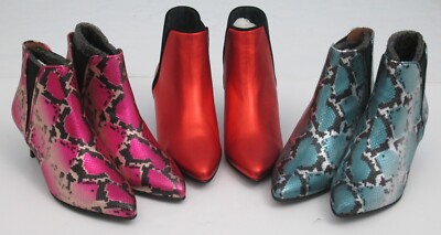 Women's DUO Somerton Chelsea Boots Sizes 2-10 Multi Leather Kitten Heel ...
