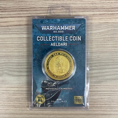 AELDARI COLLECTIBLE COIN WARHAMMER 40K SERIES 1 #6 INDIVIDUALLY ...