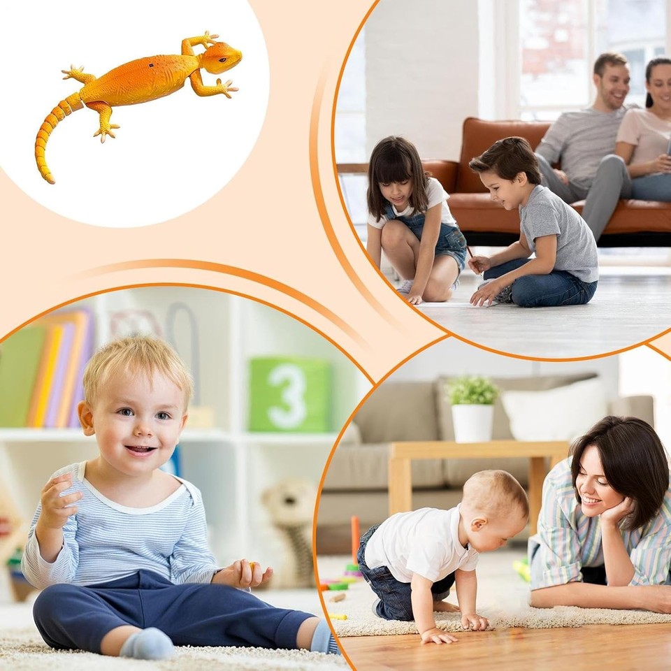 Wall Climb Gecko Toy Remote Control Interactive Game Wall Crawler Robot ...