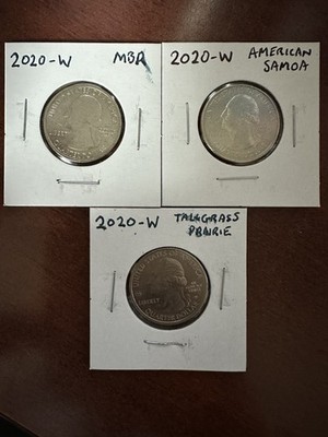 Three 2020 W Mint Mark Quarters | eBay