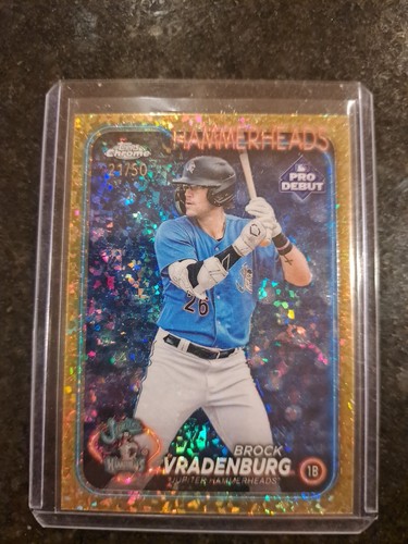 2024 Topps Pro Debut - Chrome Brock Vradenburg #PDC-103 Gold Mini ...