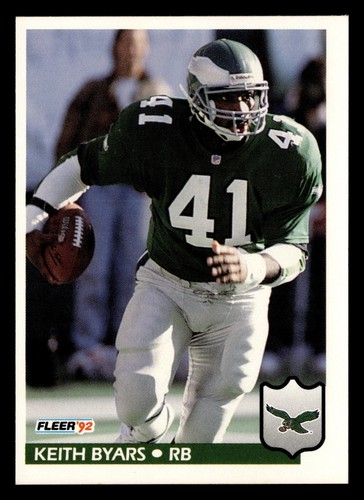 Keith Byars 1992 Fleer #318 Philadelphia Eagles FREE SHIPPING *091 | eBay