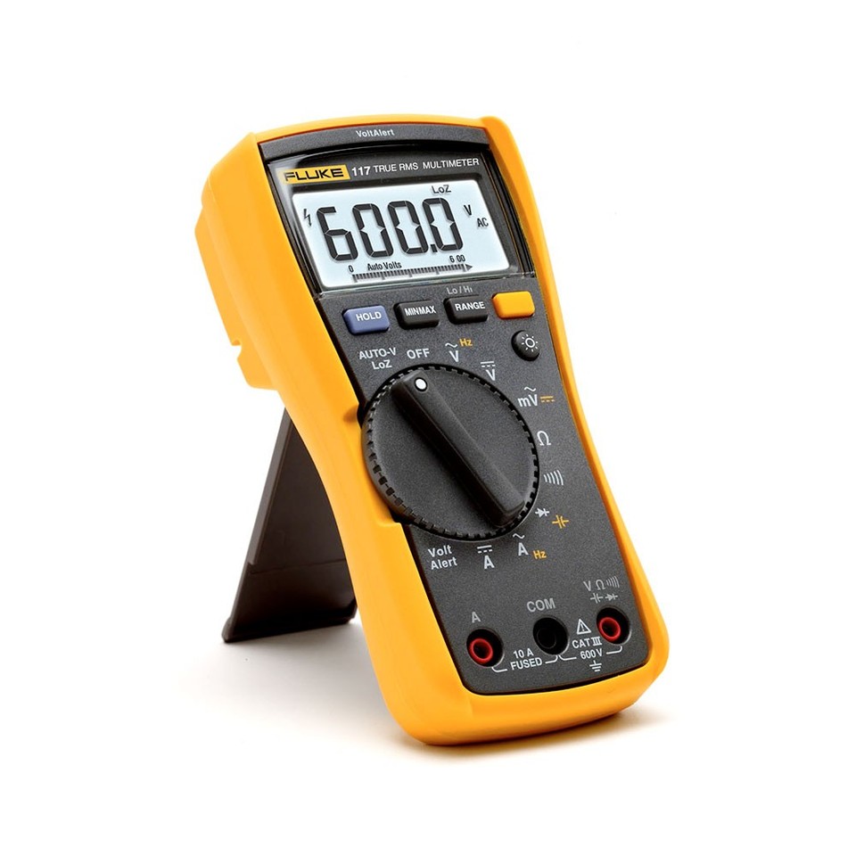 Fluke 117 True-RMS Digital Electrician's Multimeter with Non-Contact ...