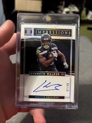 2023 Impeccable Kenneth Walker III On Card Auto/49 Seattle Seahawks ...