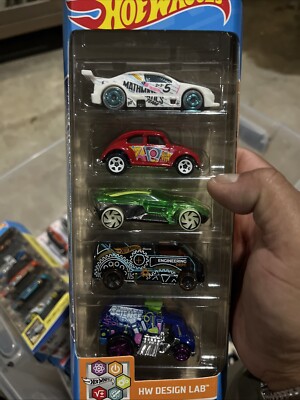 Hot Wheels DESIGN LAB -5 Pack -New | eBay