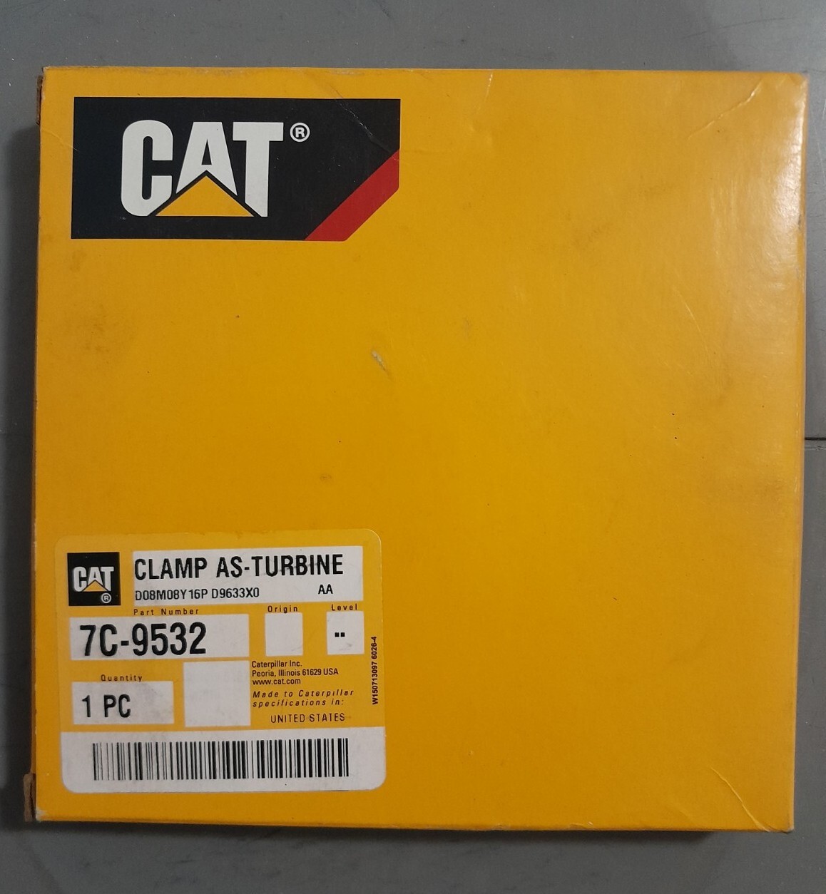 Genuine OEM Caterpillar Clamp Assy Turbine Part# 7C-9532 - NEW | eBay