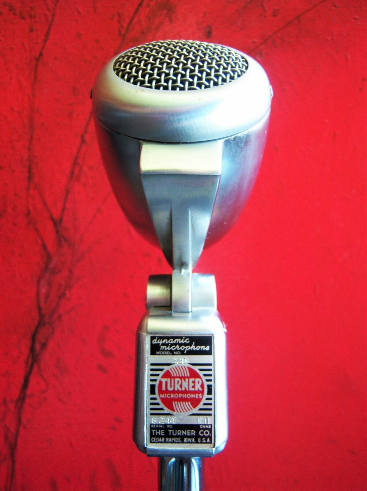 Vintage 1950's Turner 22D dynamic microphone High Z w cable Electro ...