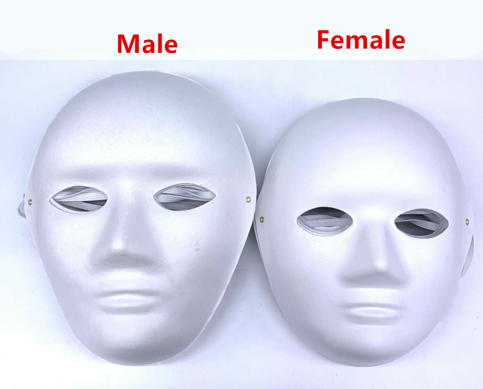 24 Pcs Papier Mache Masks Paintable Face Mask Paper Masks Paper Mache ...