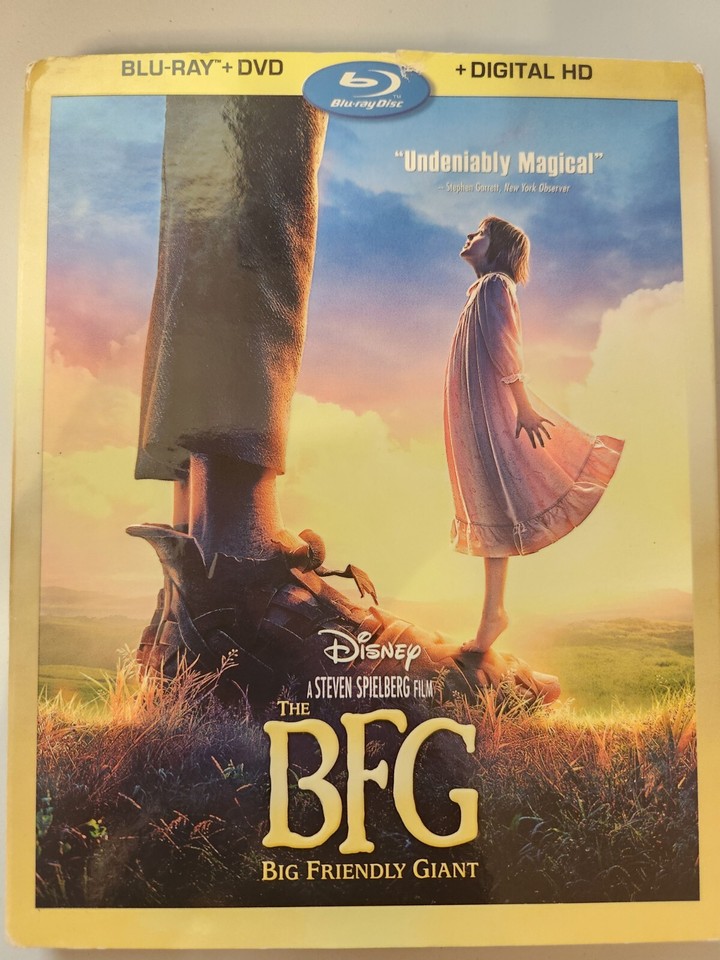 NEW Disney The BFG Blu-ray Spielberg Roald Dahl Big Friendly Giant DVD ...
