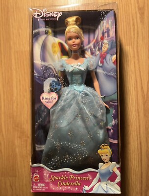 Disney Sparkle Princess Cinderella Doll - her hair has sparkling ...