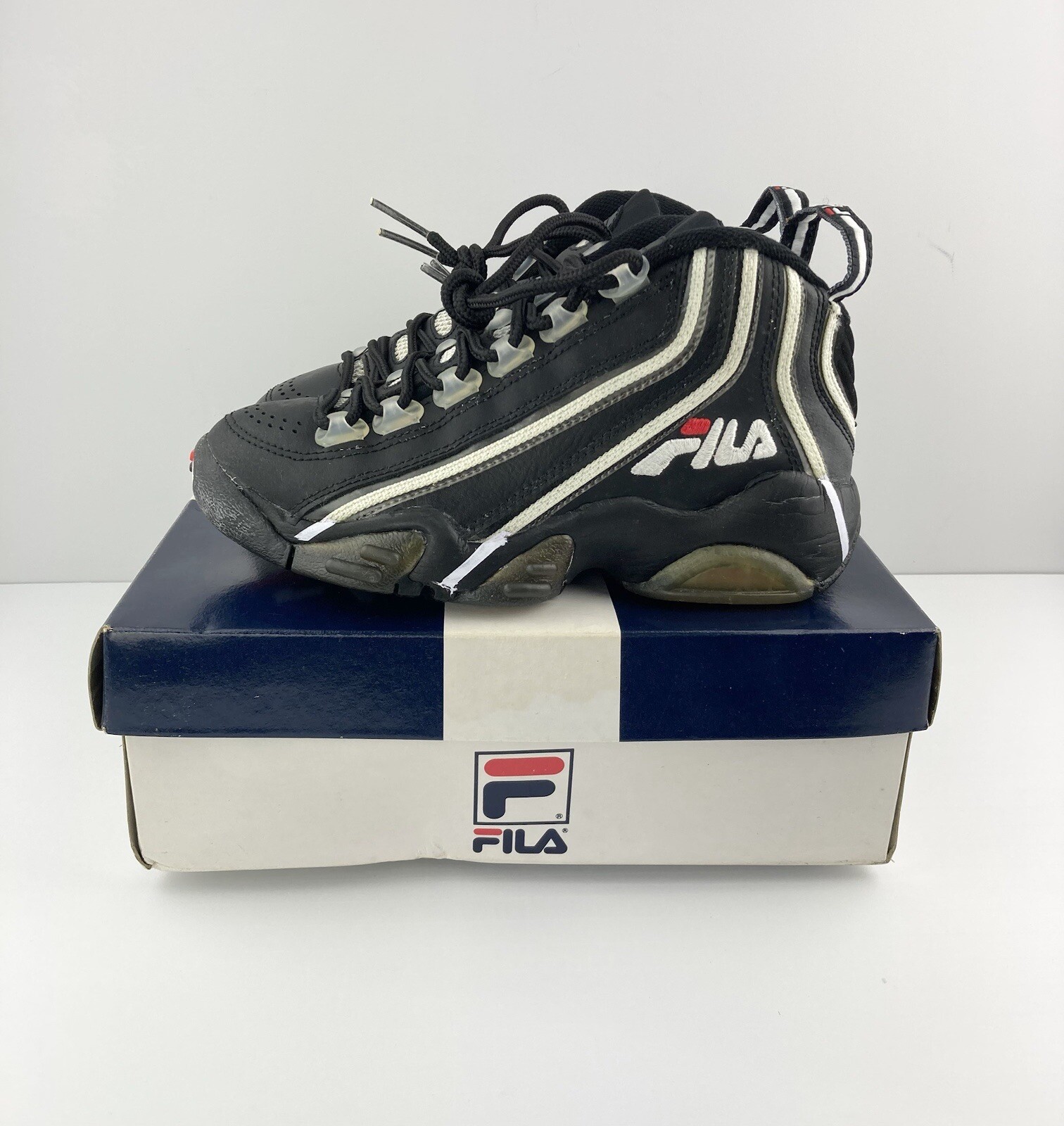 RARE! New/Old Stock 1996 Fila Stack 2 Jerry Stackhouse OG Leather ...
