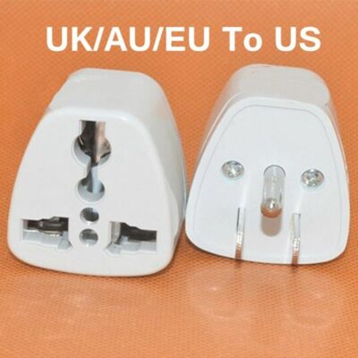 3 PRONG AUSTRALIA EUROPE UK TO US CANADA POWER PLUG ADAPTER ADAPTATEUR ...