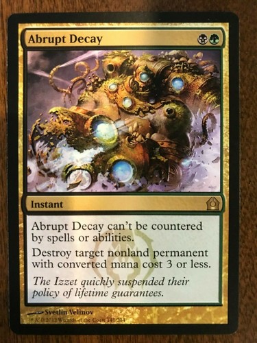 ABRUPT DECAY x4 | Return to Ravnica NM MtG English FREE TRACKING -EigenTraders- | eBay