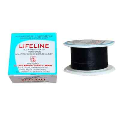 Lifeline Sutures (Black Braided Silk) Free Shipping Worldwide | eBay