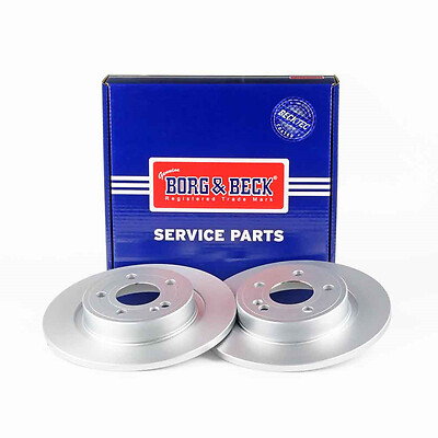 1x Brake Disc Rear Borg & Beck Fits Mercedes A-Class 2018- GLA 2020 ...