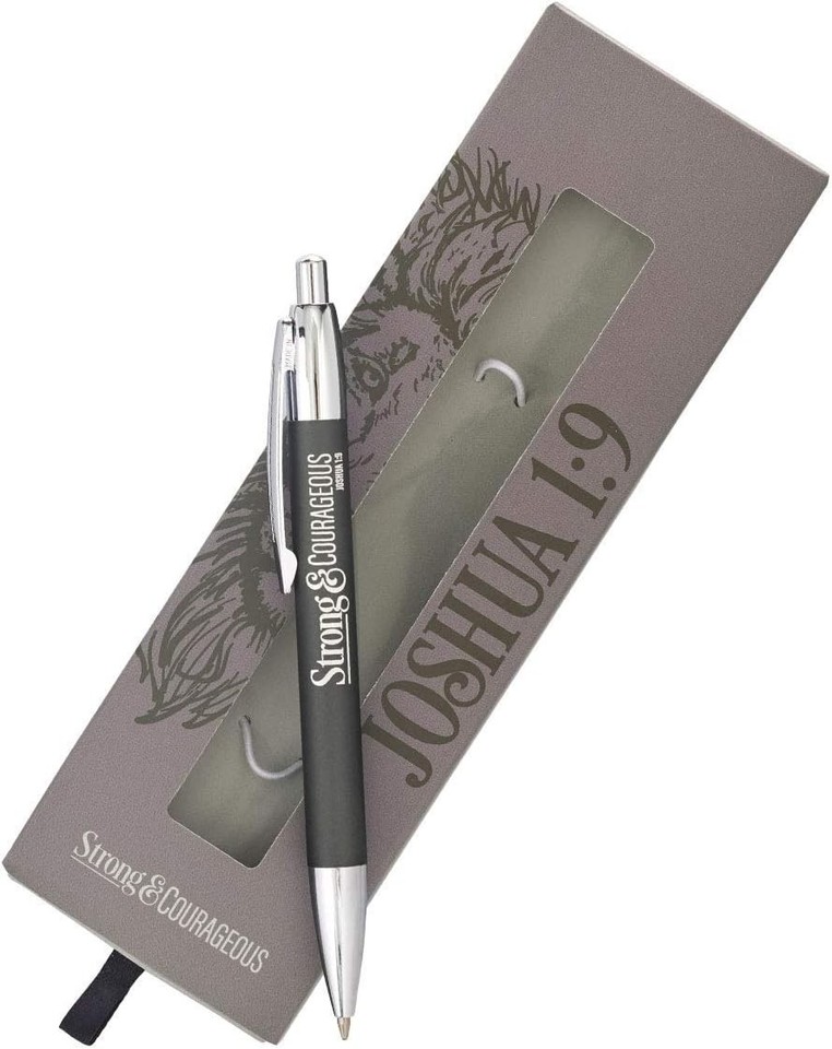 Christian Art Gifts Scripture Clip Medium Ballpoint Black Ink Pen in ...