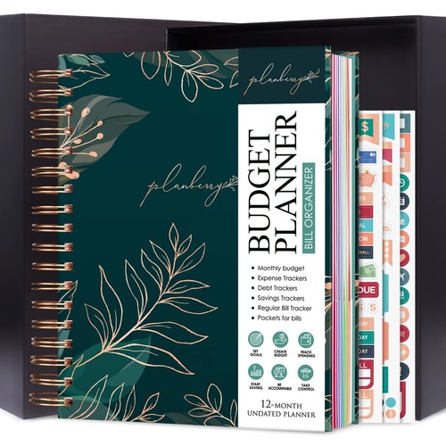 Large Budget Planner & Monthly Bill Organizer with Pockets – Budgeting ...