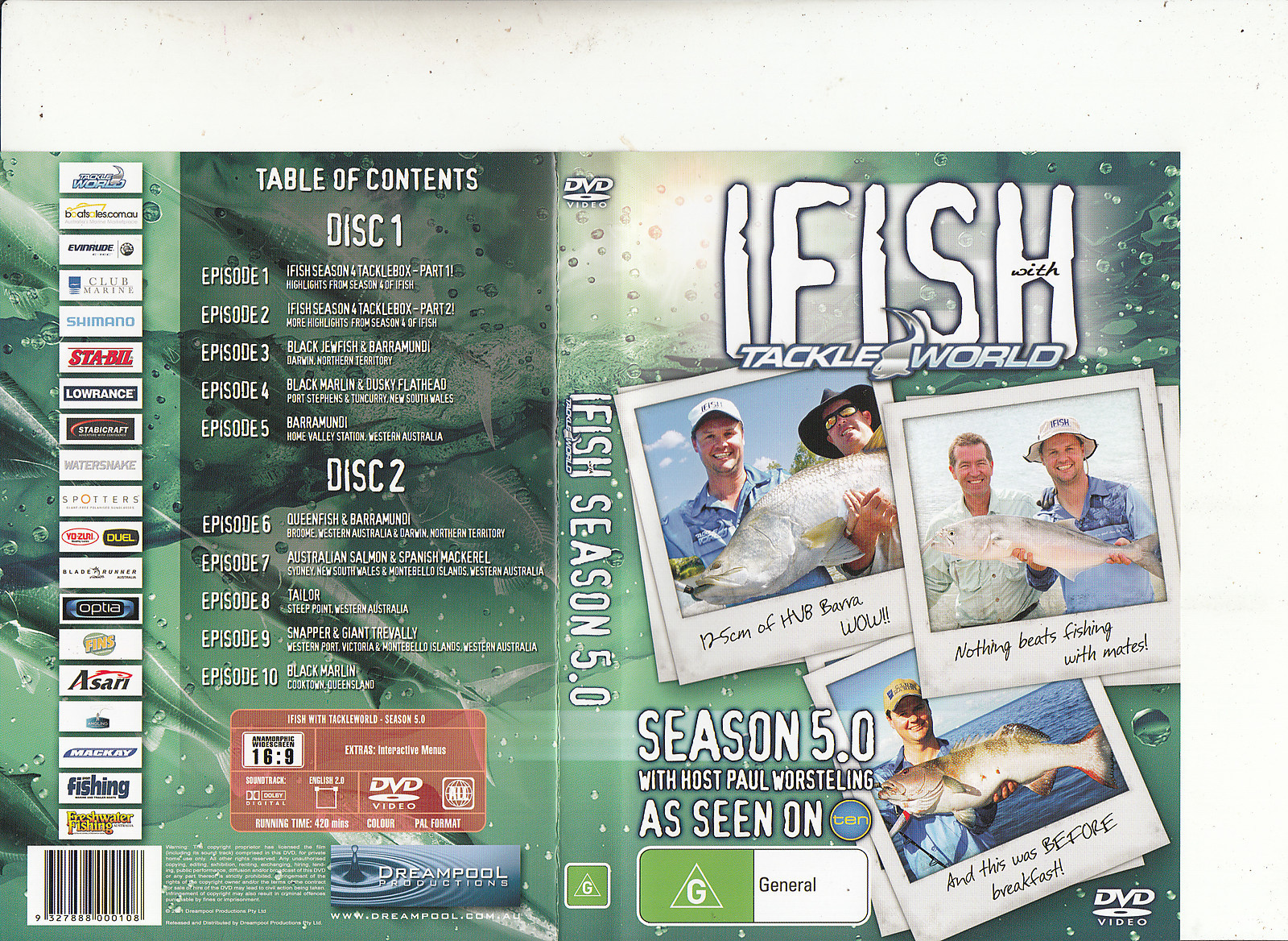 IFish With Tackle World-2009 TV-Season 5.0-[10 Episodes 2 Disc]-Fishing ...