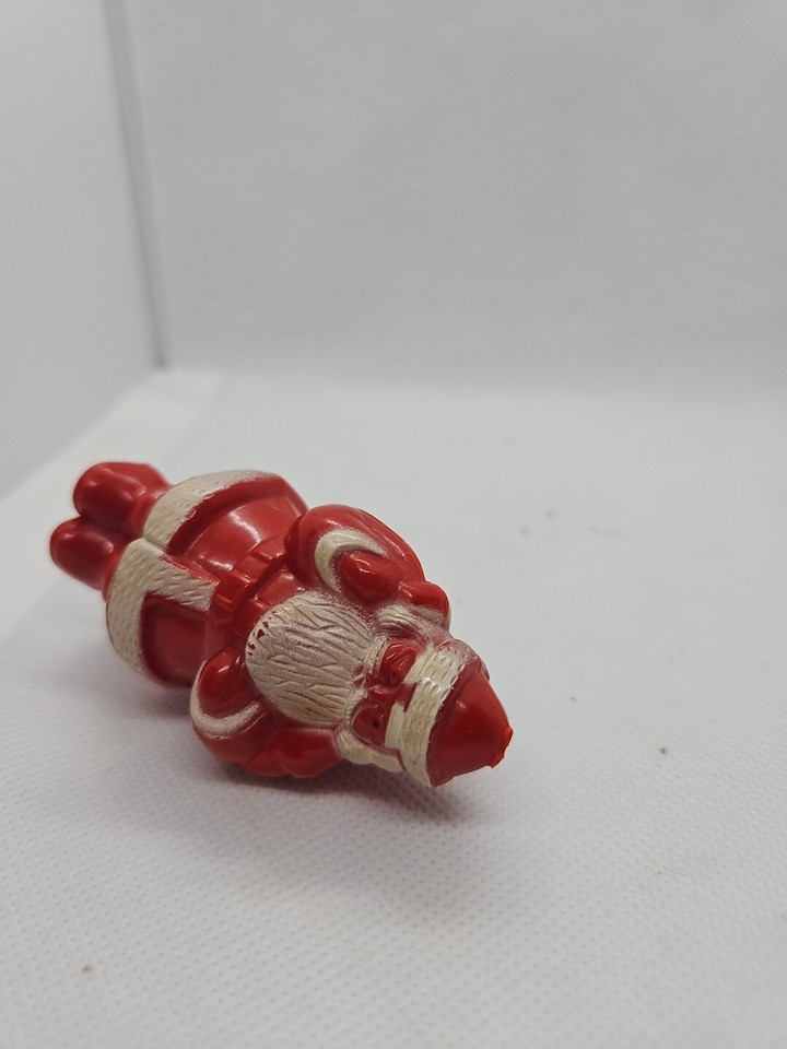 Vintage Retro Rosbro Christmas Santa Claus Hard Plastic Candy Holder ...