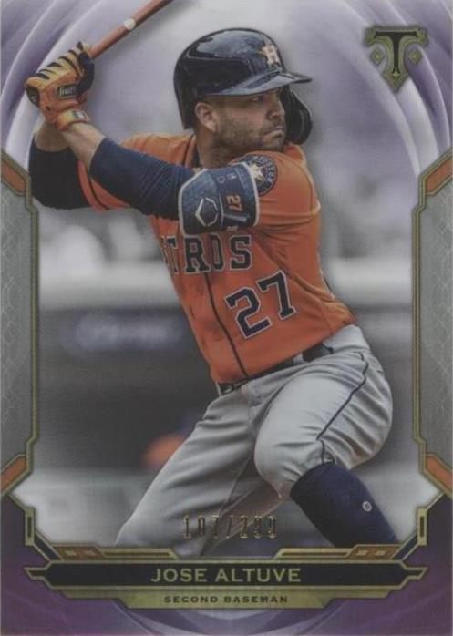 2019 Topps Triple Threads - Jose Altuve #10 Amethyst /299 for sale ...