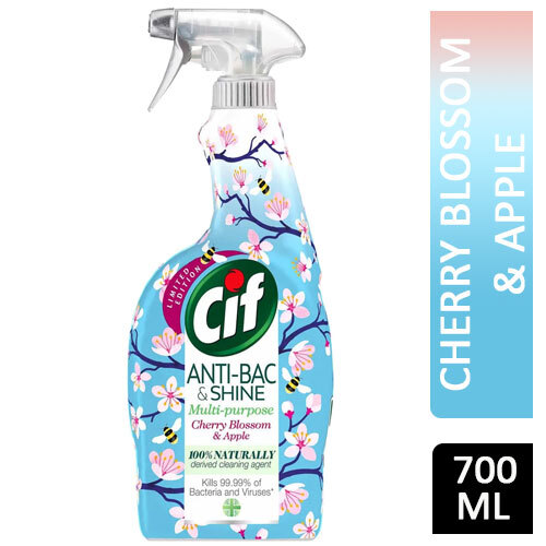 Cif Clean Boost Multipurpose Antibacterial Surface Cleaner Spray 700ml ...
