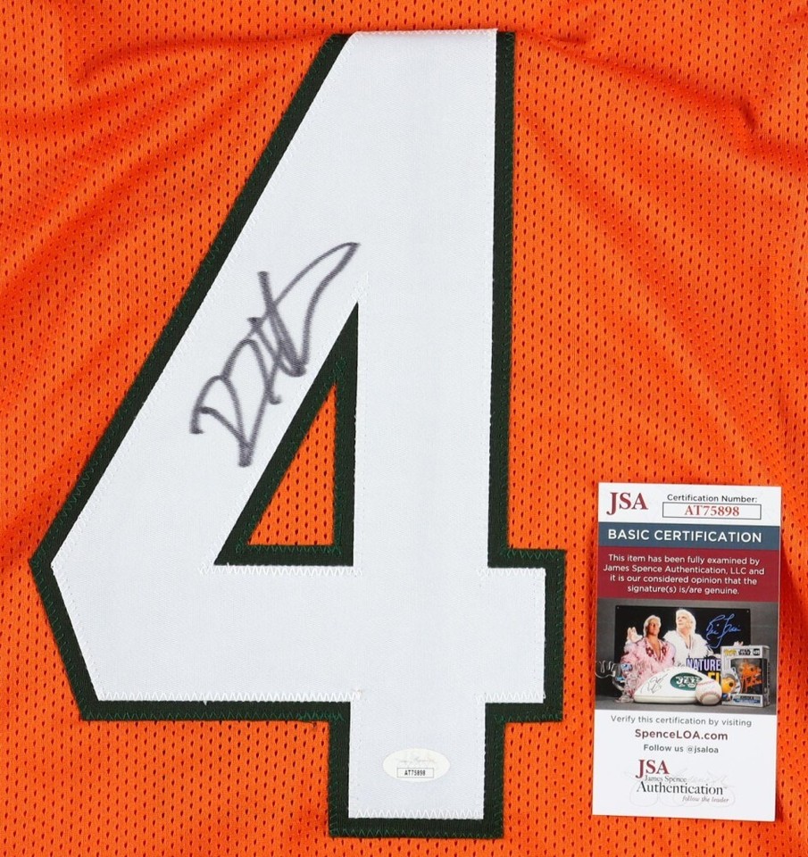 Devin Hester Signed Miami Hurricanes Jersey (JSA) Chicago Bears H O F ...