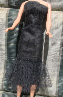 Fab-Lu Babs Femme Fatale Black Dress 1960s Vintage Barbie Clone | eBay